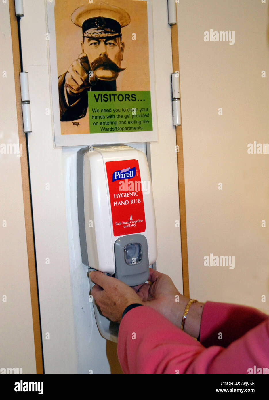 Hospital soap dispenser Stock Photo - Alamy