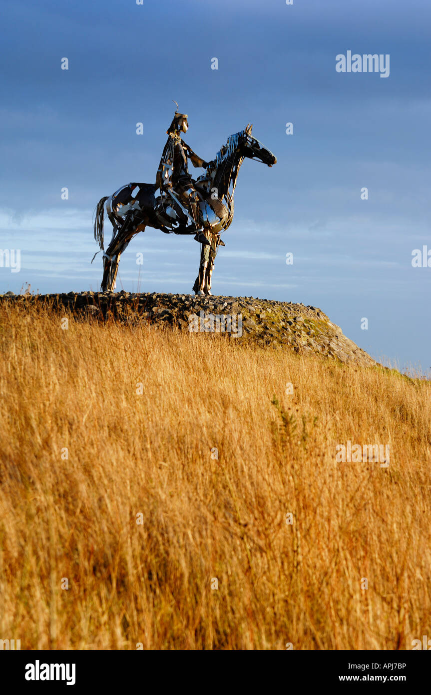 Gaelic Chieftain statue near Boyle Co Roscommon Stock Photo - Alamy