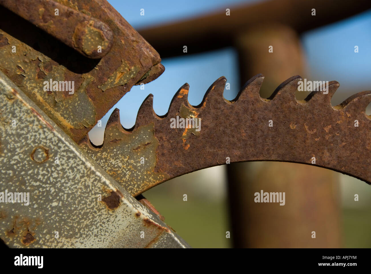 Stock Photo of an old metal cog The pciture of the ratchet was taken on ...