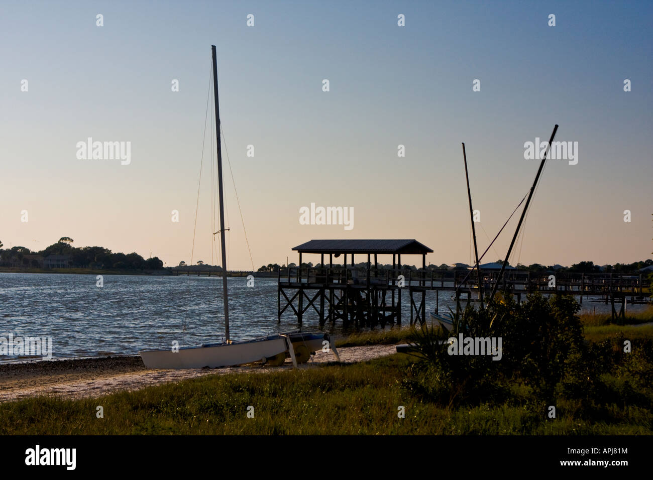 Tourist and Vacation Views of Historical Cedar Key Florida Stock Photo ...