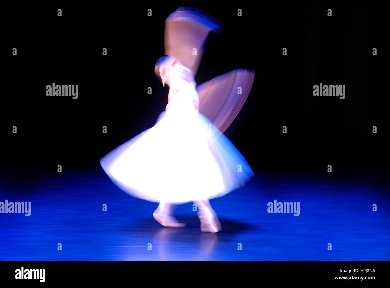 Abstract ballet dance in stage Stock Photo - Alamy