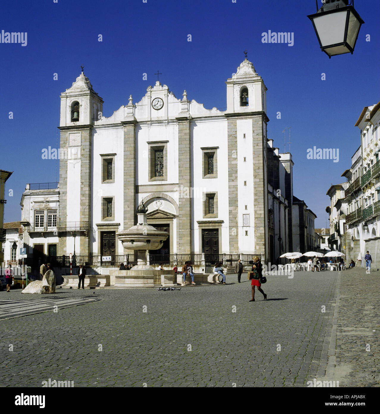 geography / travel, Portugal, Evora, church of Holy Antonius at Giraldo ...