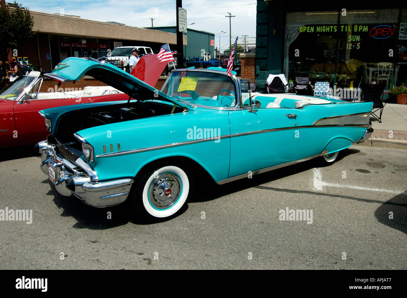 1957 Chevy Bel Air Convertible Stock Photo - Alamy