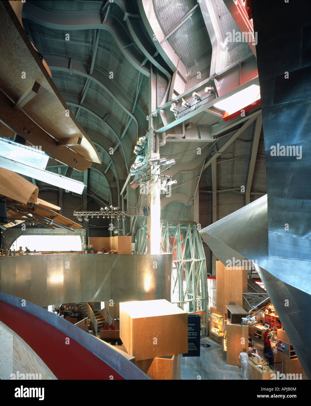Experience Music Project in Seattle, Washington, USA, 2000. Interior ...