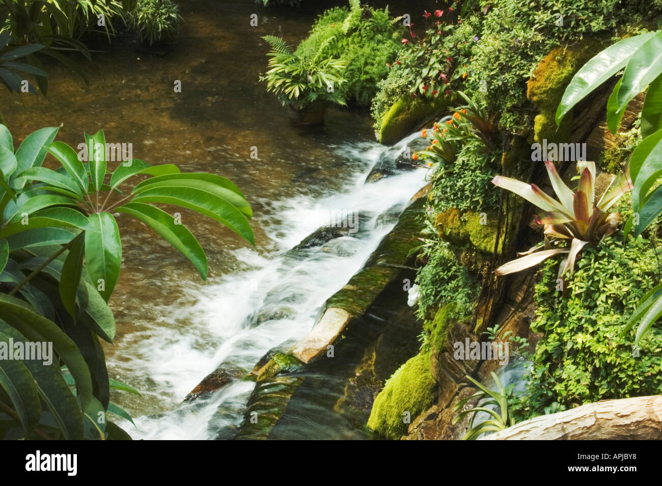 Waterfalls in Hotel Area Stock Photo - Alamy