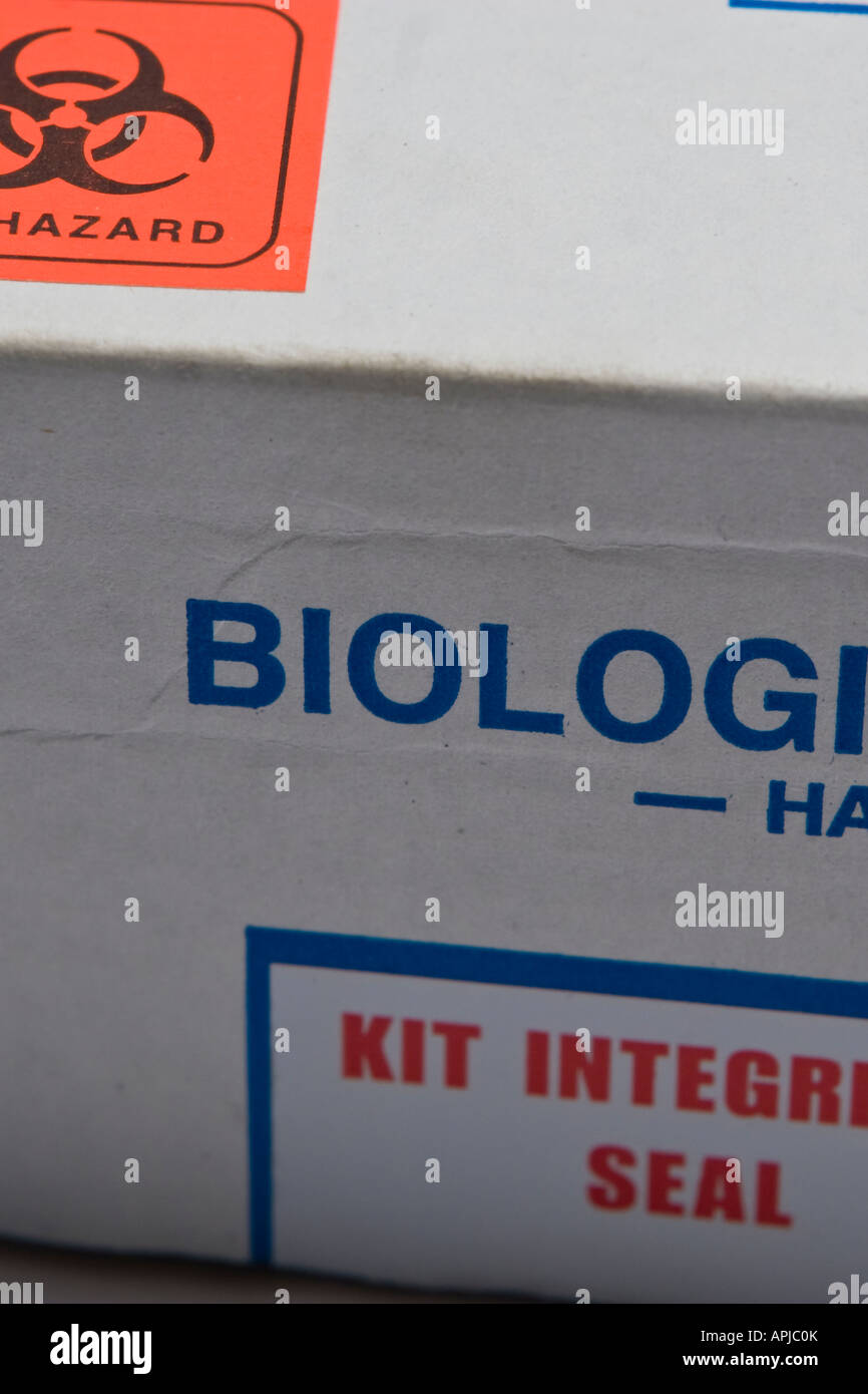 Biohazard Labeled Biological Specimen Cardboard Box for Blood Draw and ...