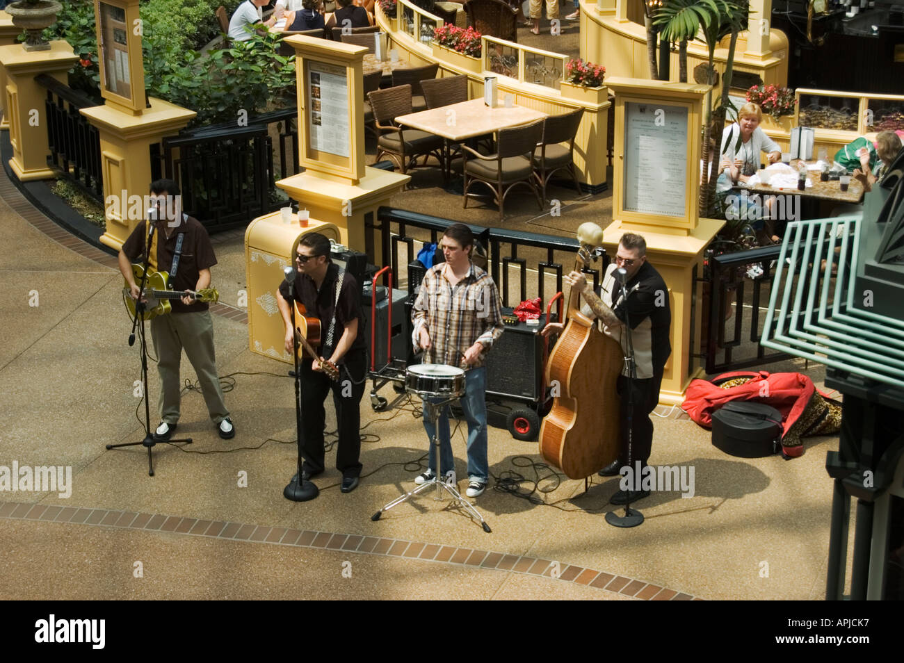 Local Band at Hotel Stock Photo - Alamy