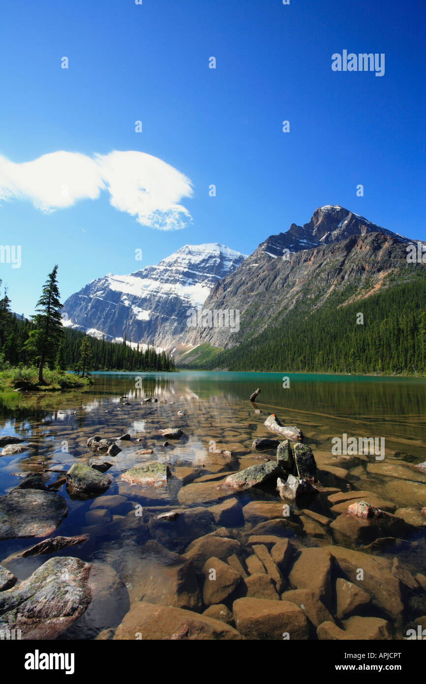 Cavell Lake and Mt Edith Cavell Jasper National Park Alberta Canada ...