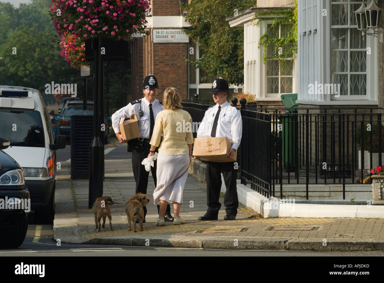 Community local police on duty hi-res stock photography and images - Alamy