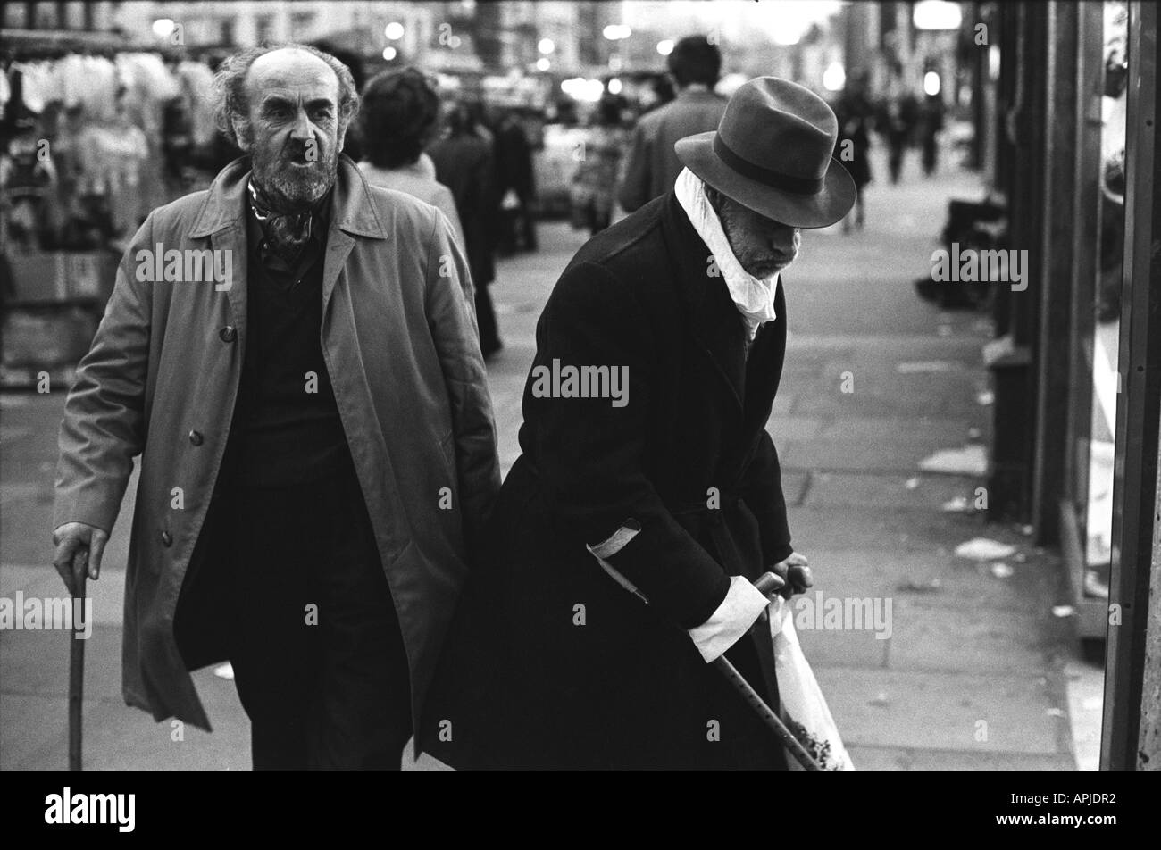 Tower Hamlets Whitechapel market urban poverty East End London. A tramp ...