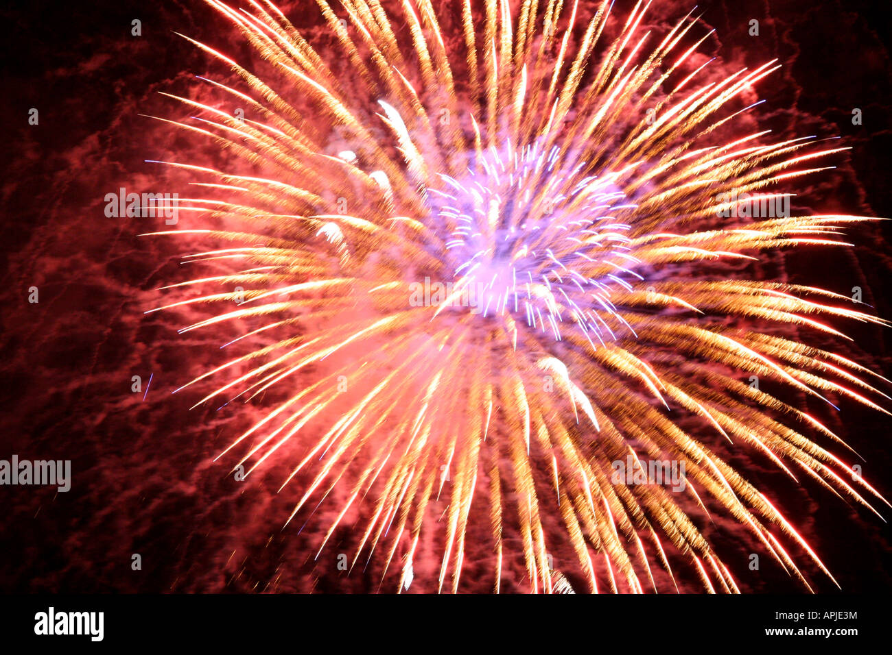 Purple Firework Display High Resolution Stock Photography and Images ...