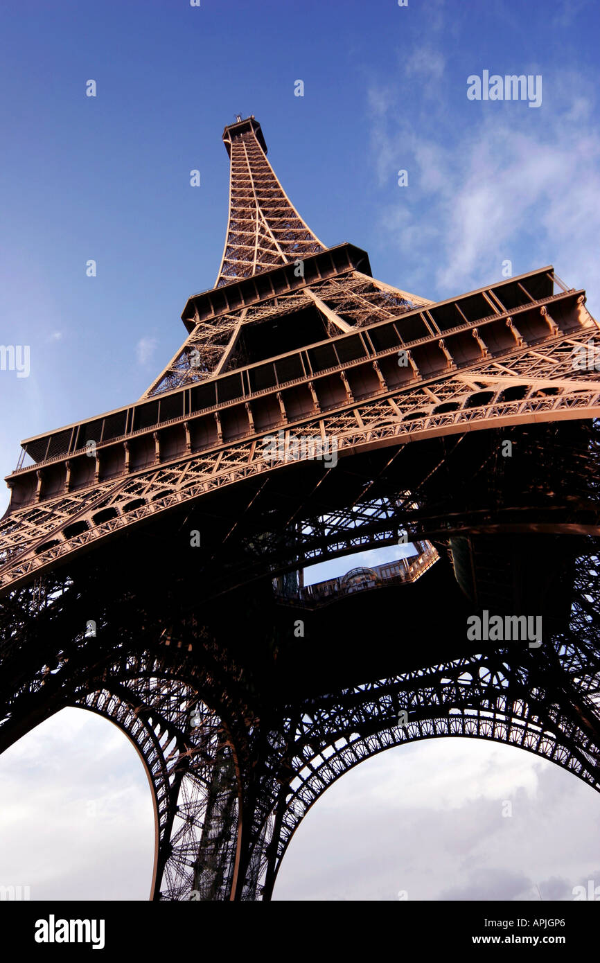 Eiffel Tower Tour Paris close up portrait Stock Photo - Alamy