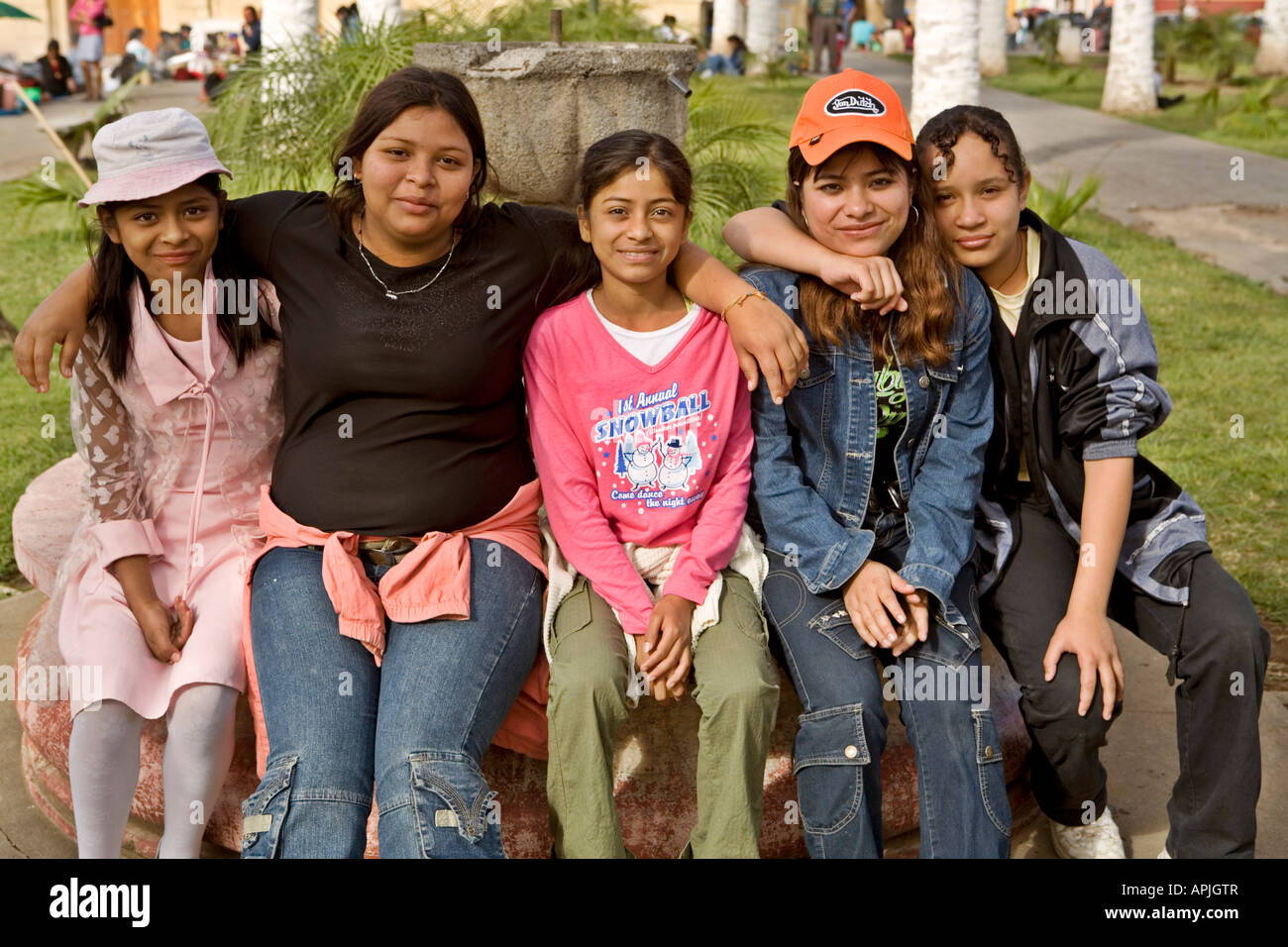 Hispanic teen girl smiling guatemala hi-res stock photography and ...