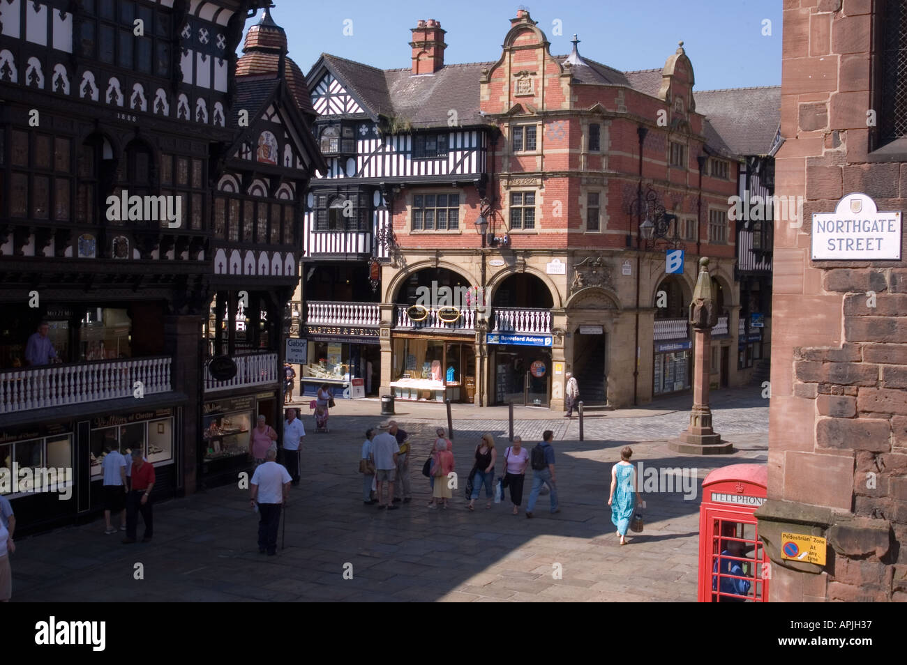 The Cross and Rows Chester Stock Photo - Alamy