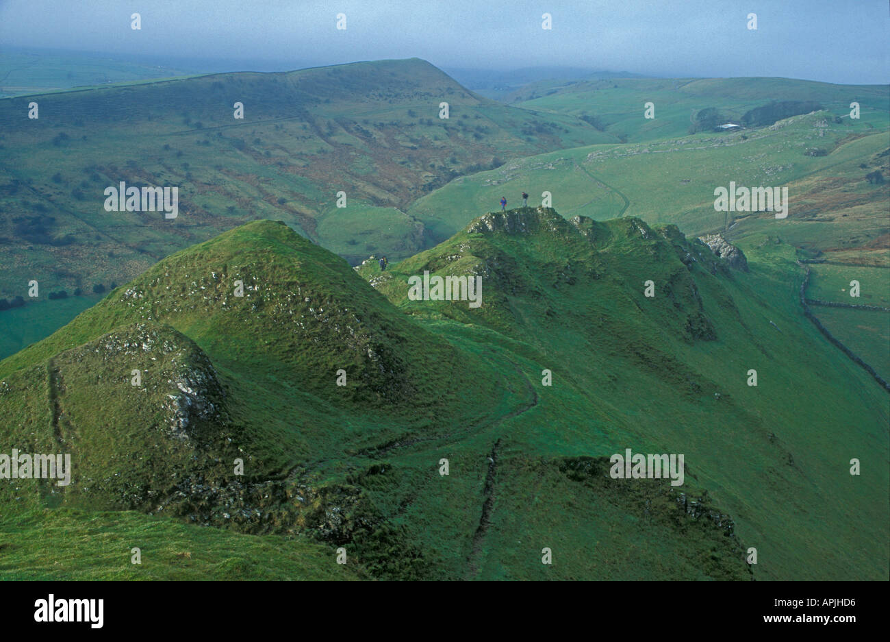 xyz Chrome Hill, Derbyshire, Peak District National Park, a fossilised ...