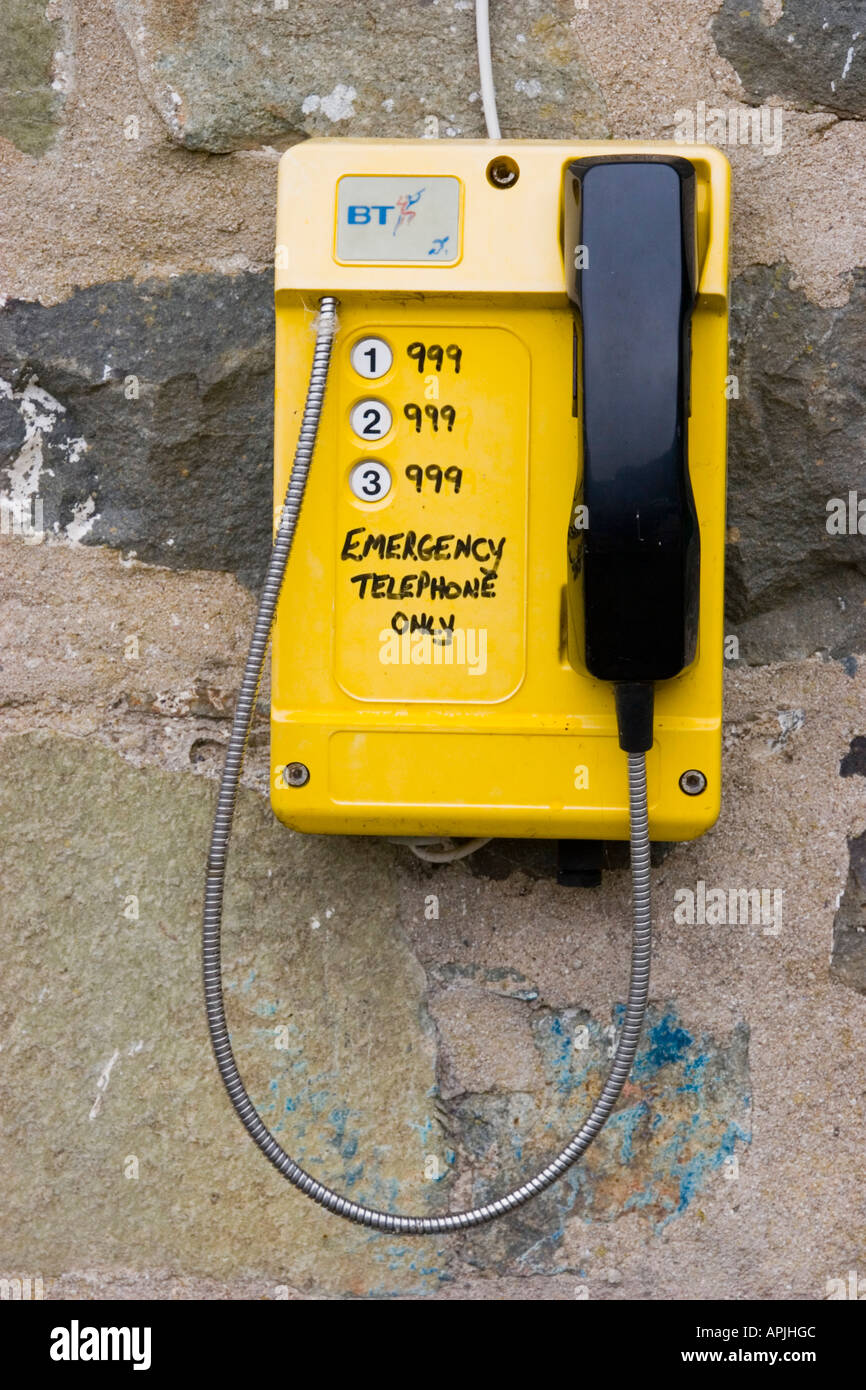 Emergency telephone 999 calls only Stock Photo - Alamy