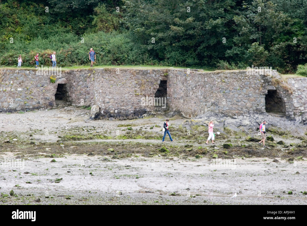 Old lime kilns on the beach at Solva in Pembrokeshire Stock Photo - Alamy
