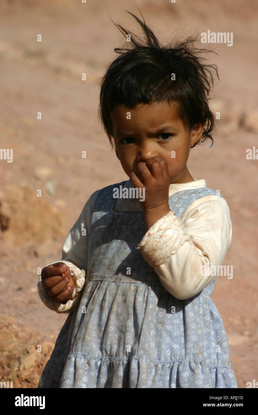 Little bereber girl. Ait Benhaddou.Morocco Stock Photo - Alamy