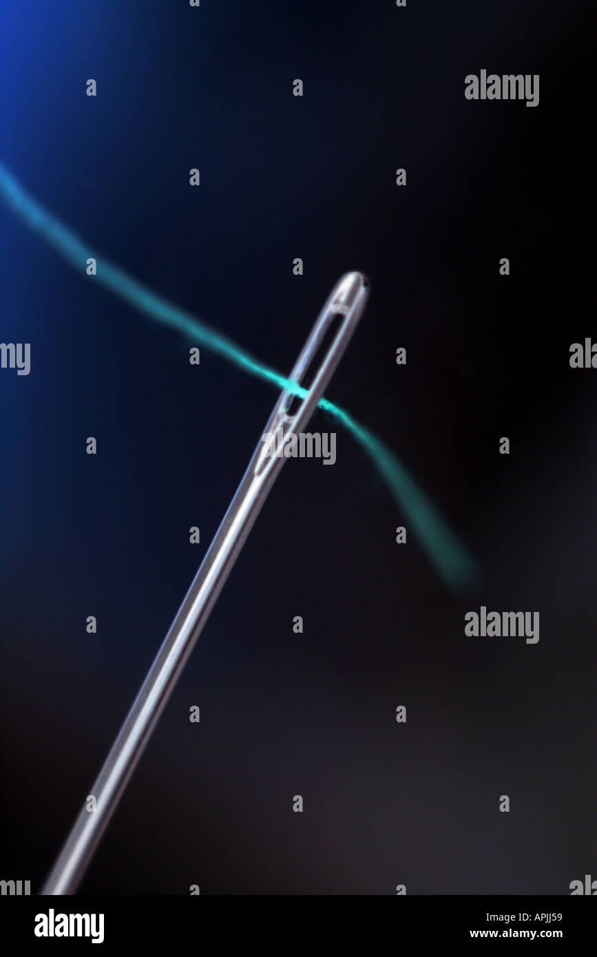 Through the eye of a needle Stock Photo - Alamy