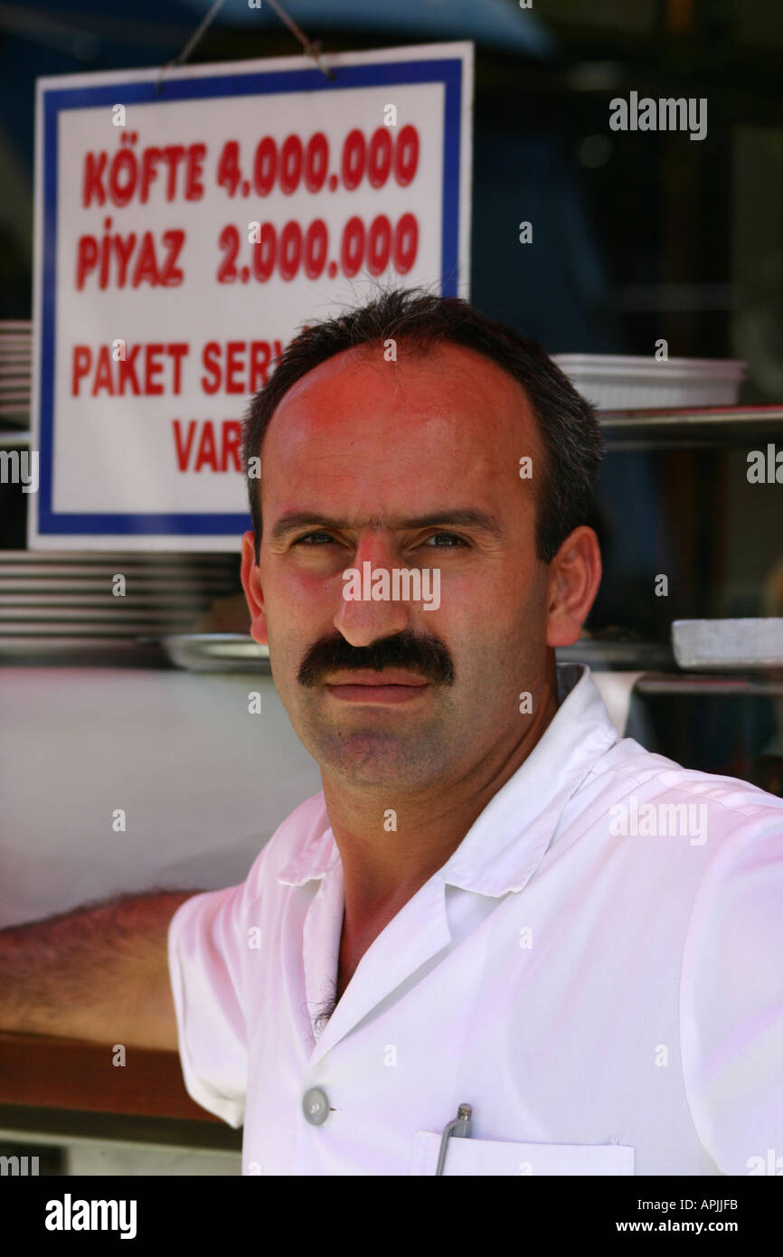 Turkish man outside his restaurant. Sultanahmet.Istanbul. Turkey Stock ...