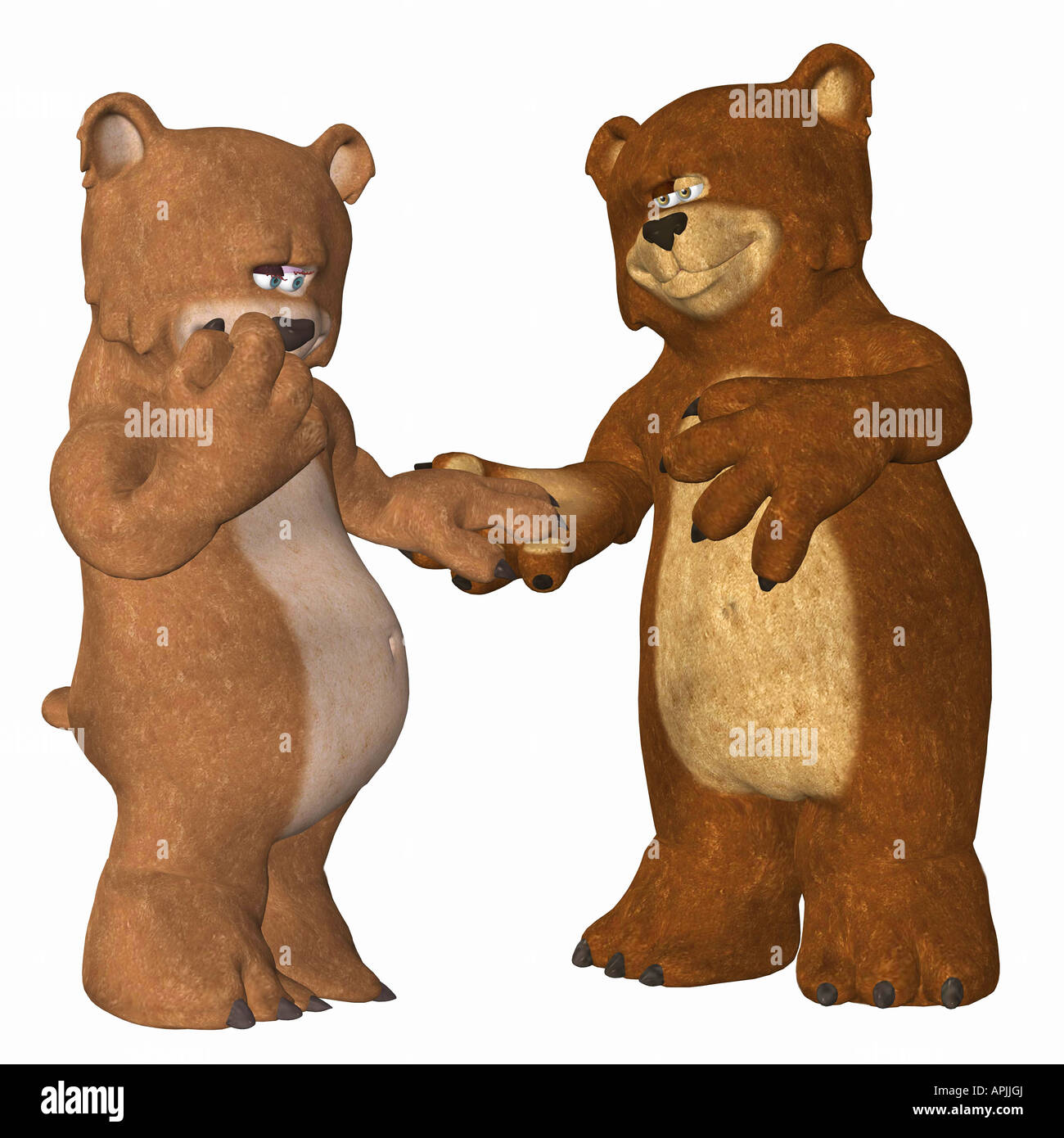 Couple bears in love Stock Photo - Alamy