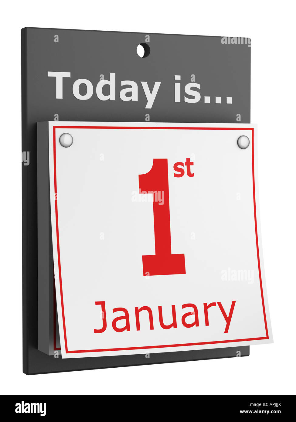 January 1st calendar Cut Out Stock Images & Pictures - Alamy