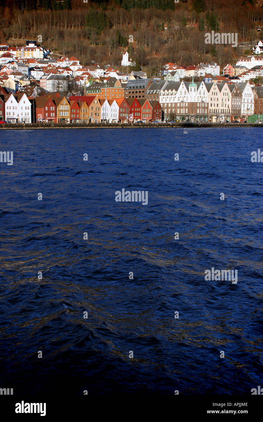 Wooden buildings of Bryggen, Bergen, Norway Stock Photo - Alamy