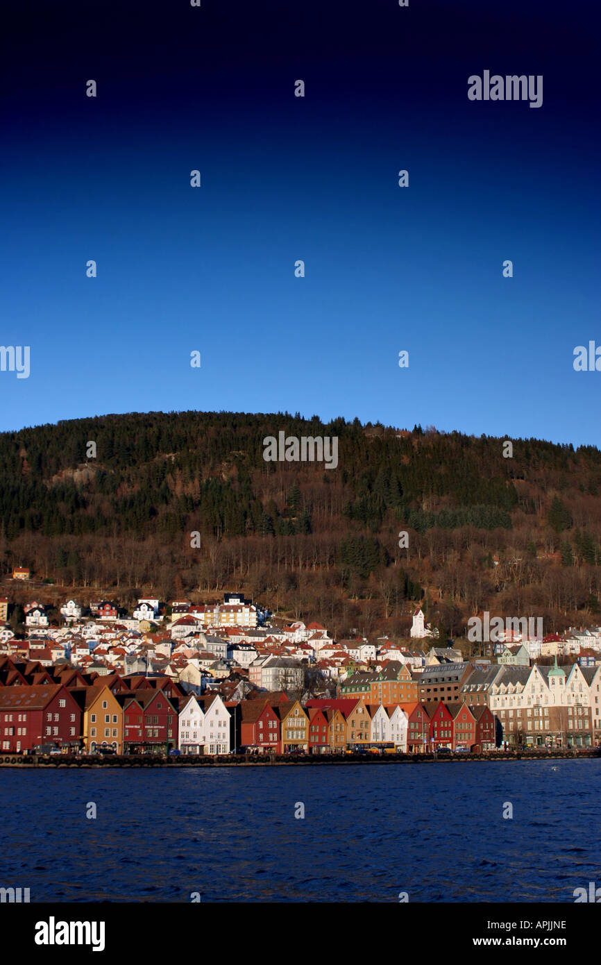 Wooden buildings of Bryggen, Bergen, Norway Stock Photo - Alamy