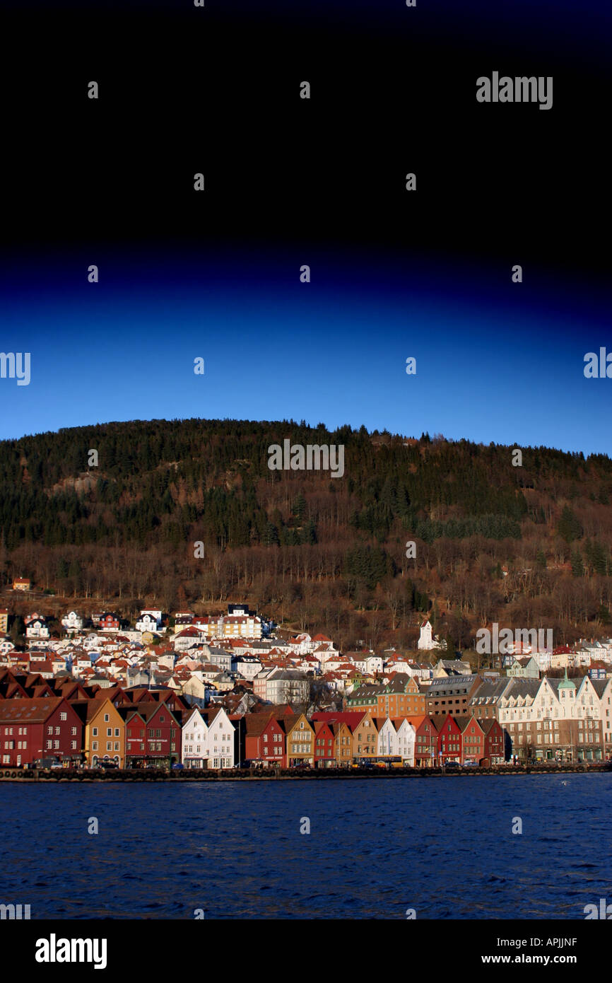 Wooden buildings of Bryggen, Bergen, Norway Stock Photo - Alamy