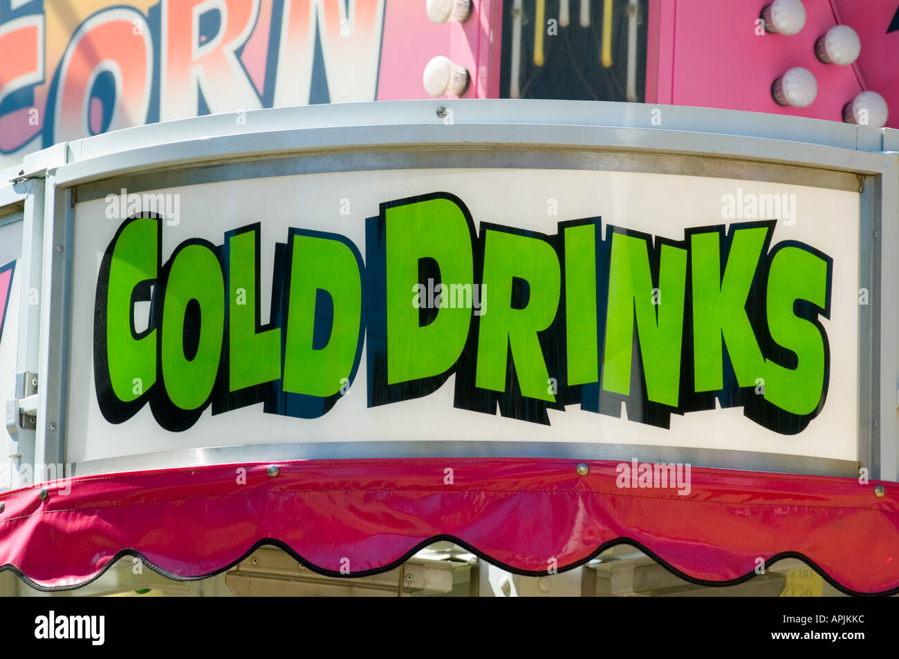 Cold Drinks sign a carnival Stock Photo - Alamy