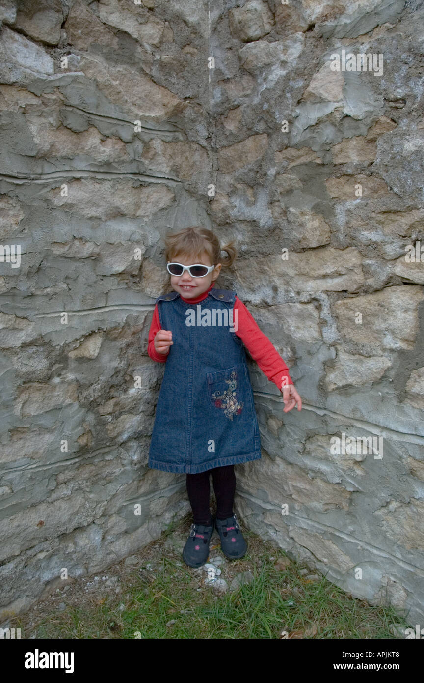 Little girl cornered Stock Photo - Alamy