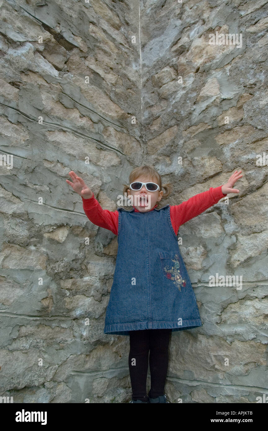 Little girl cornered Stock Photo - Alamy