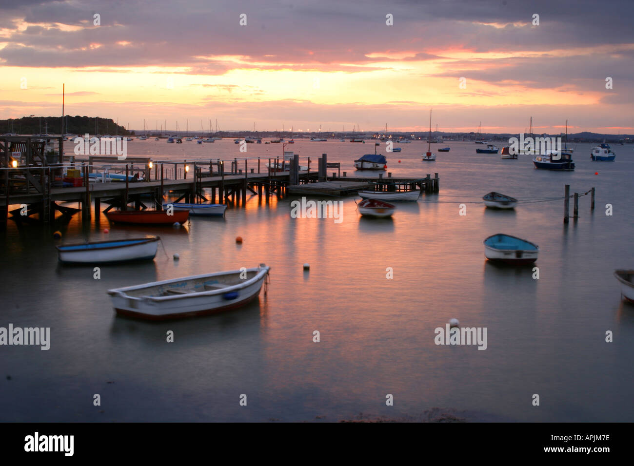 Poole harbour calm sunset hi-res stock photography and images - Alamy