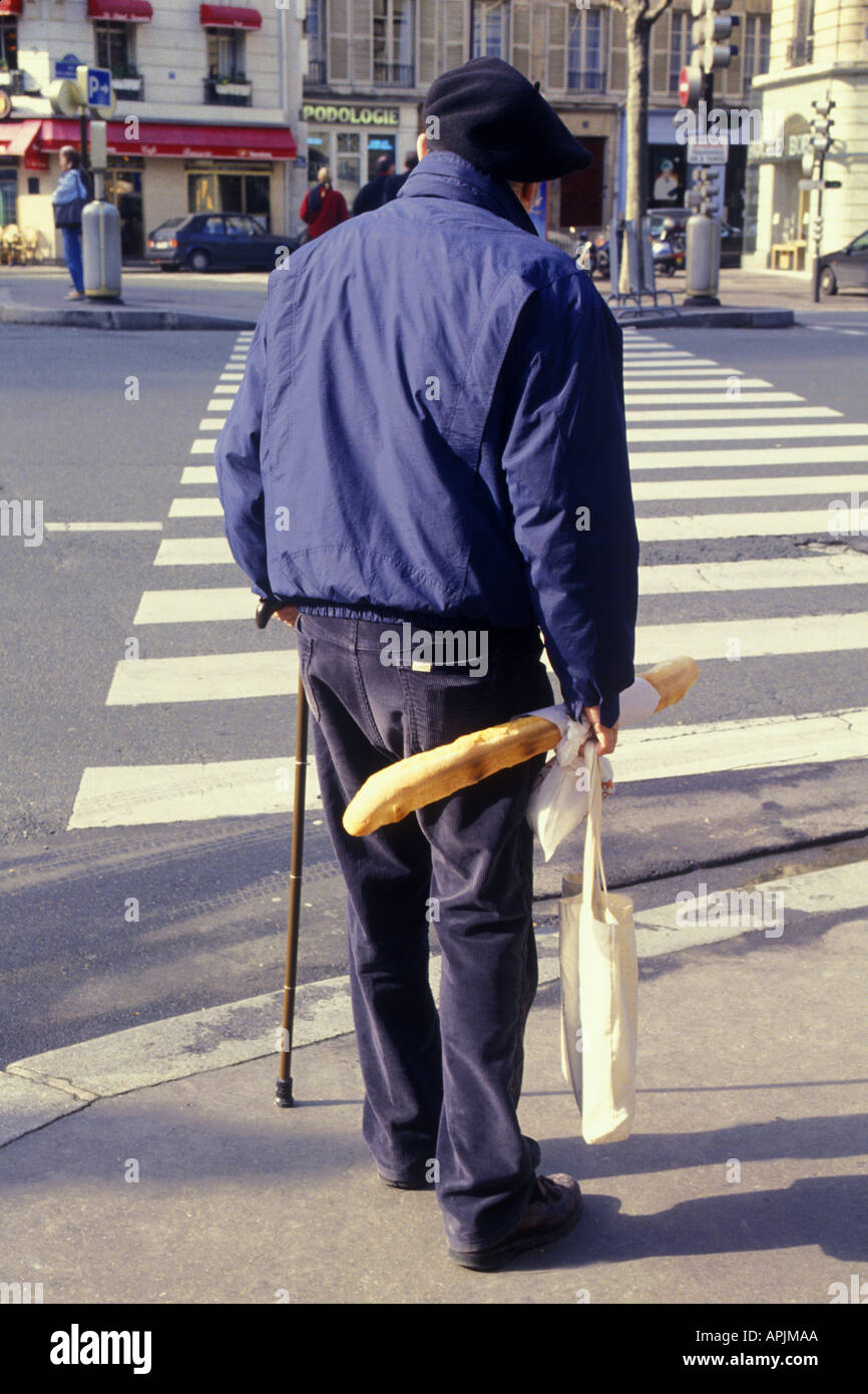French man baguette beret hi-res stock photography and images - Alamy