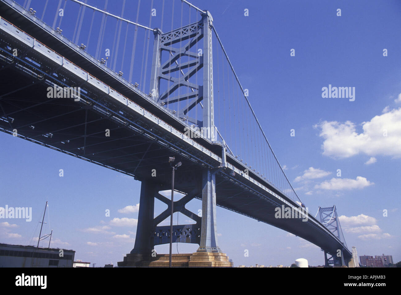 Benjamin Franklin Bridge North America. Suspension bridge between ...
