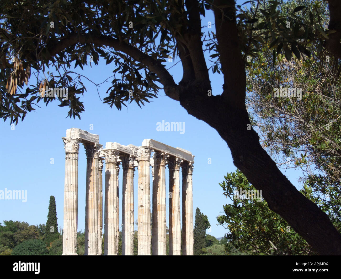 Temple of Olympian Zeus, Athens, Greece Stock Photo - Alamy