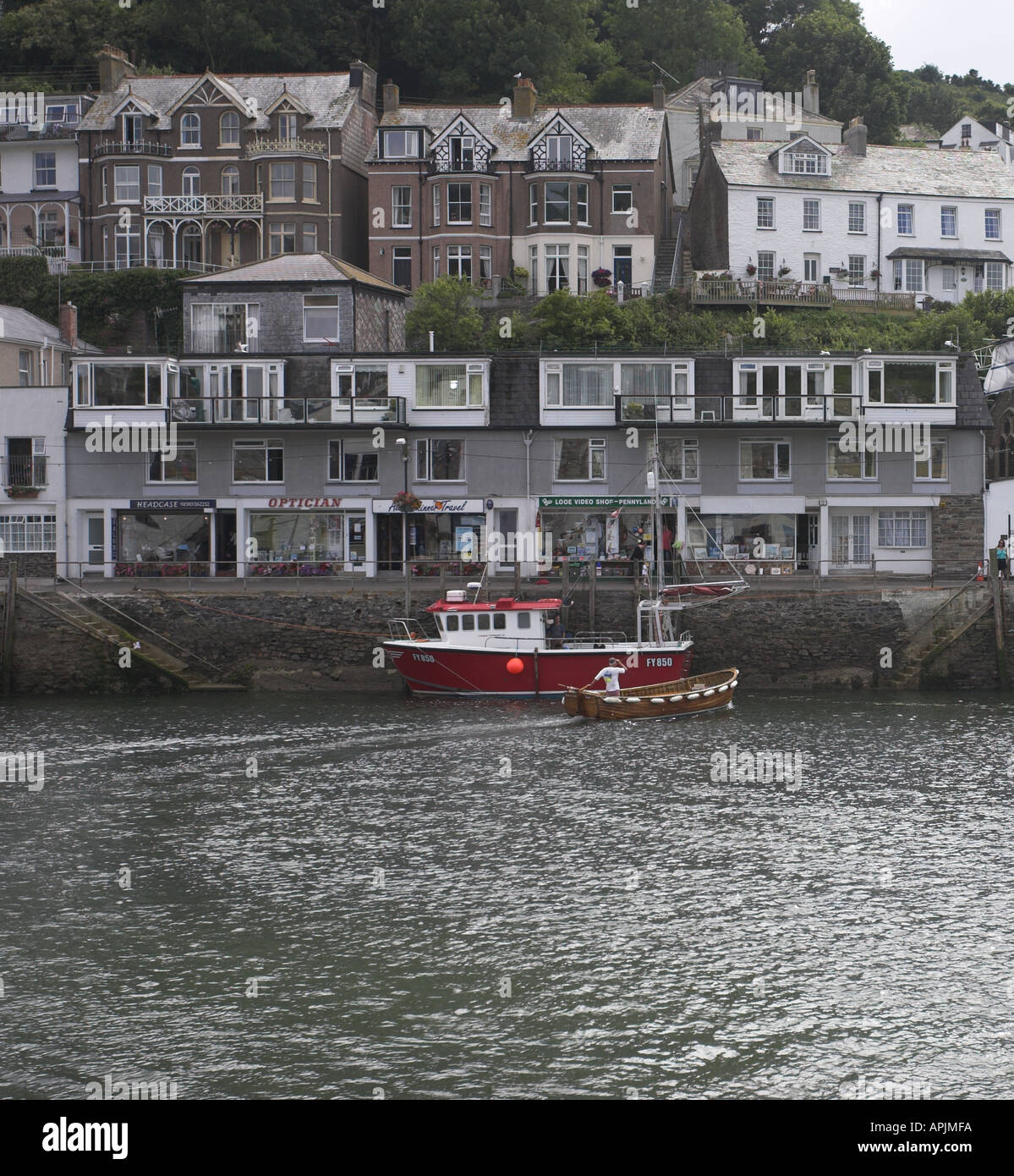 Looe Cornwall UK River Taxi Harbour- Passenger Ferry Stock Photo - Alamy