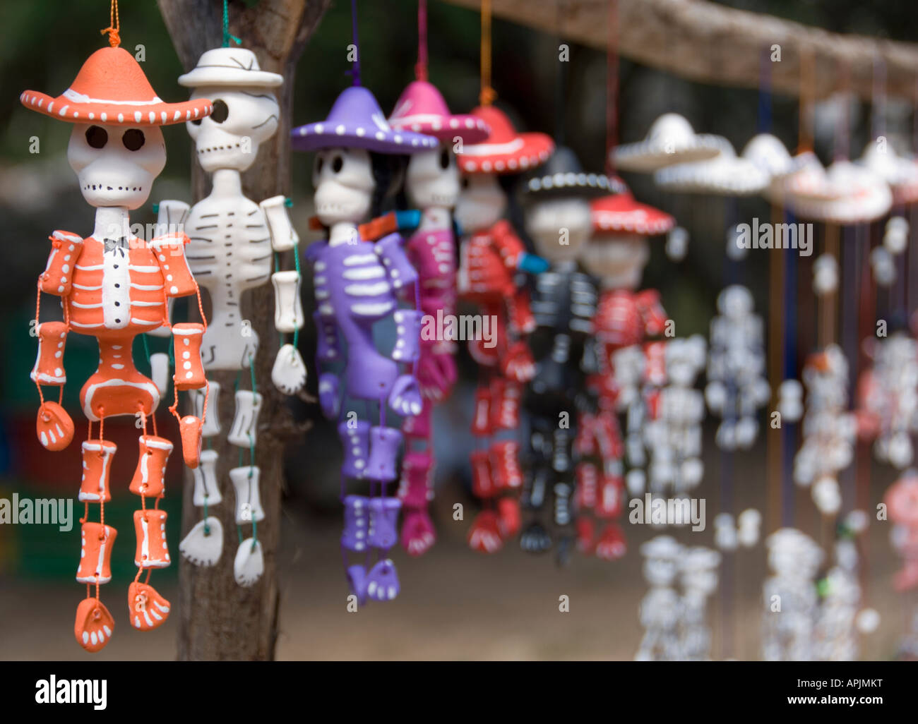 Mexican Souvenir Skeletons Stock Photo - Alamy