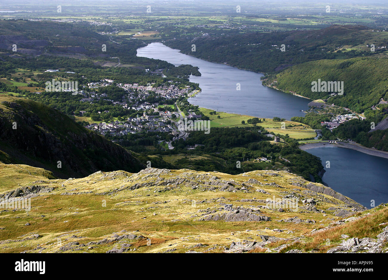 Llanberis snowdonia boat lake hi-res stock photography and images - Alamy