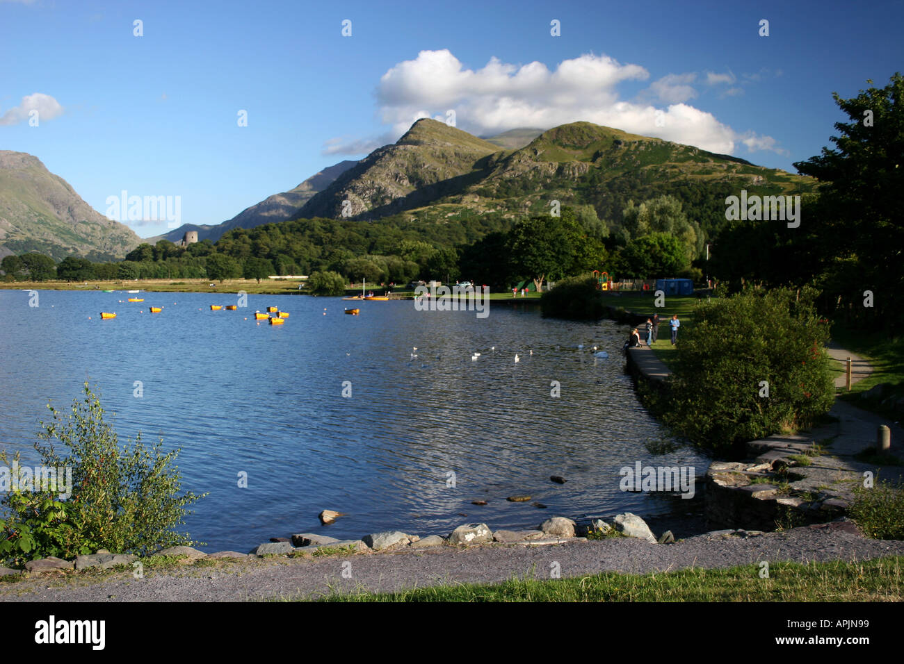 Llanberis snowdonia boat lake hi-res stock photography and images - Alamy