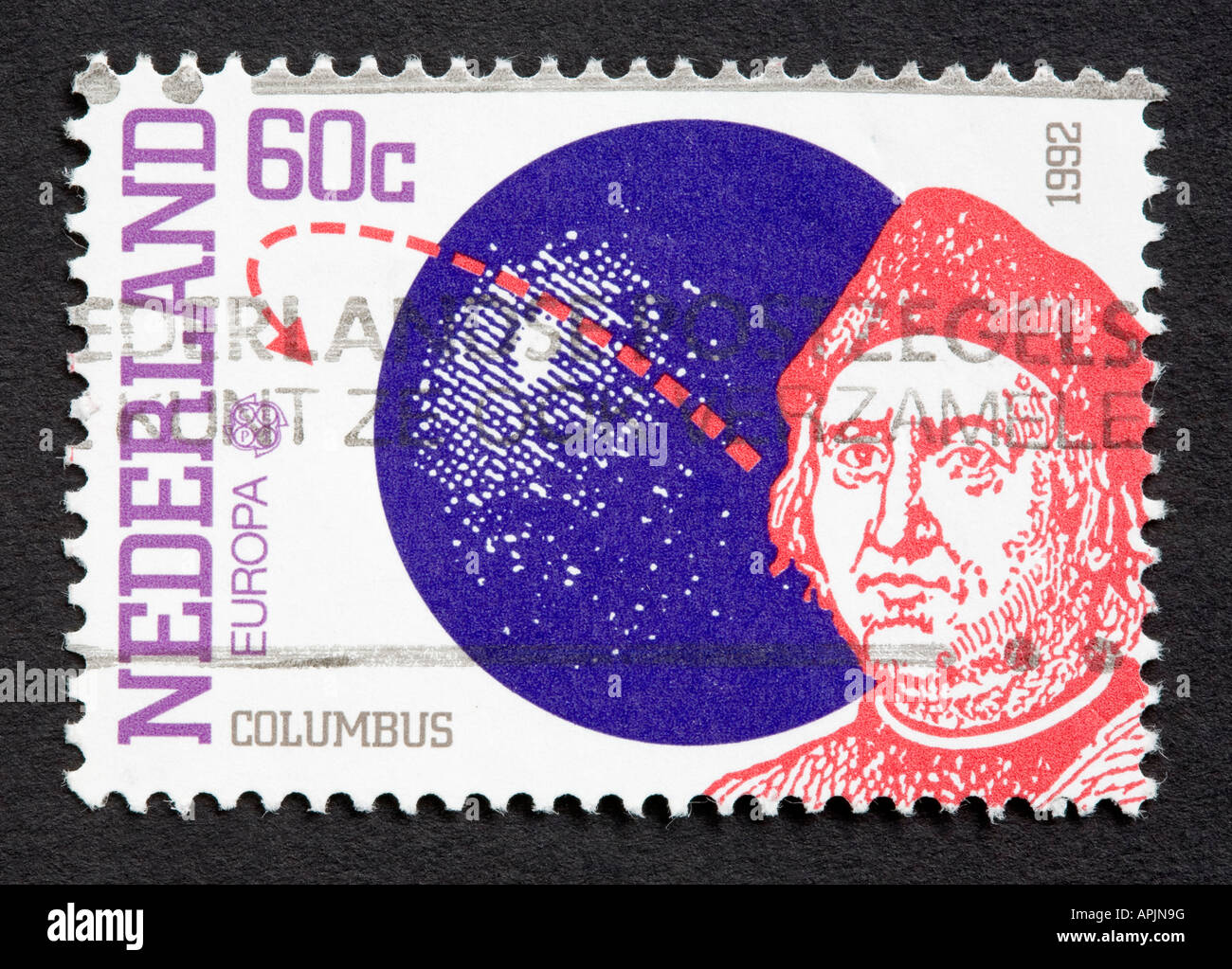 Dutch postage stamp Stock Photo - Alamy