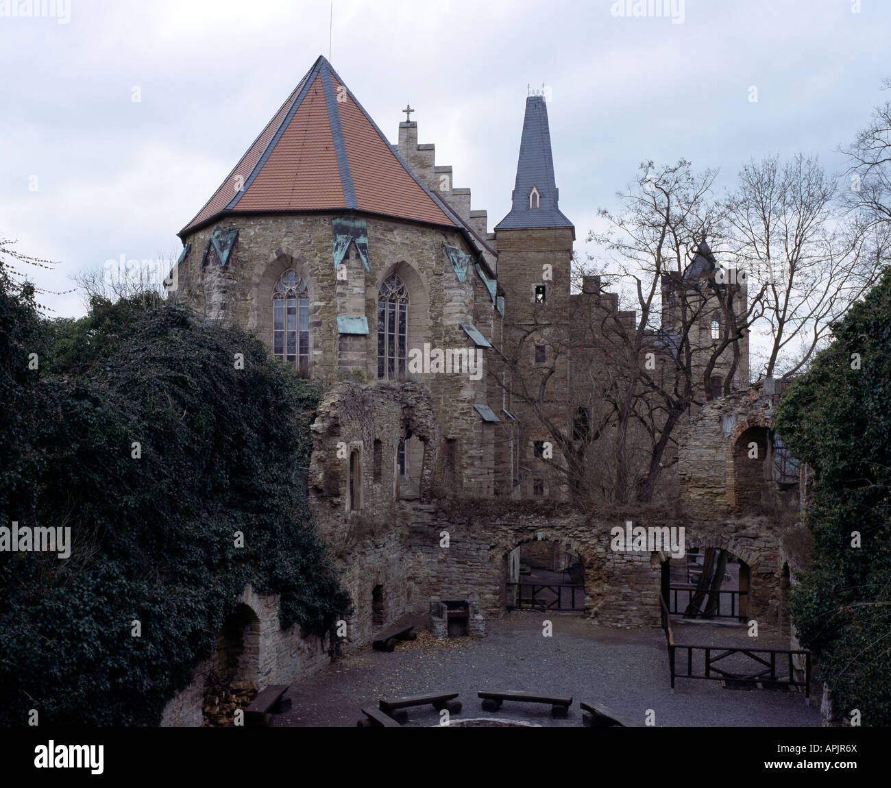 Mansfeld, Schloss Vorderort, Schlosskapelle Stock Photo - Alamy
