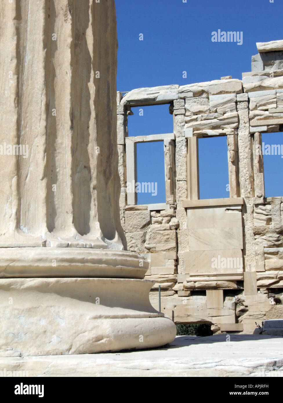 the Erechteion by the parthenon in athens greece Stock Photo - Alamy