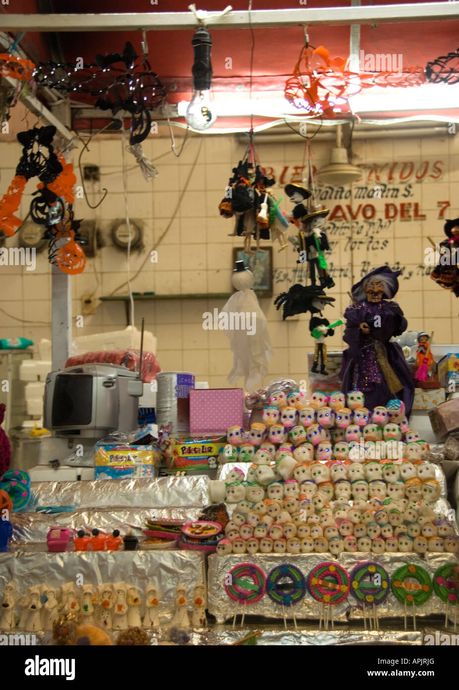 Day of the Dead Sweet Stall Stock Photo - Alamy