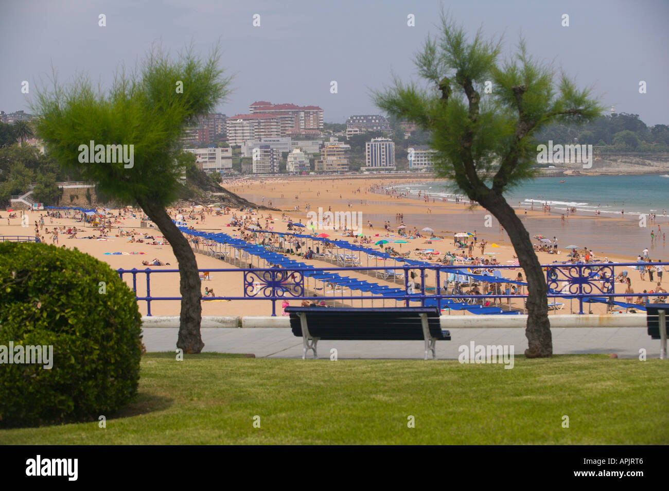 Beach at el Sardinero Santander Cantabria Spain Stock Photo - Alamy
