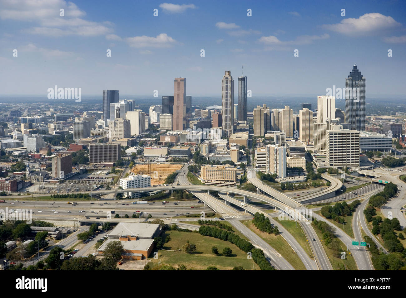 Aerial view atlanta georgia taken hi-res stock photography and images ...