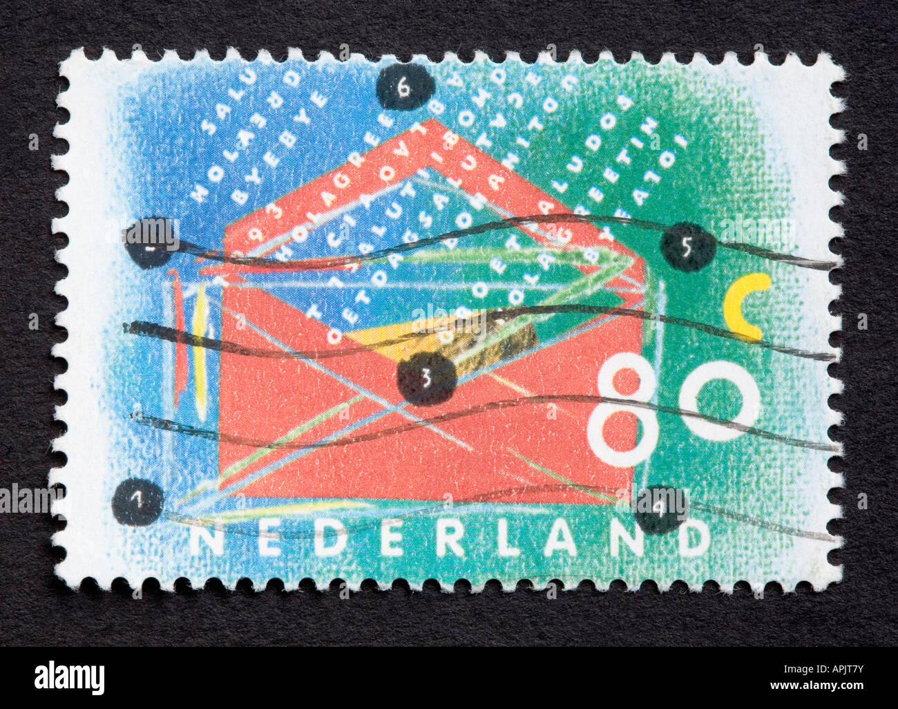 Dutch postage stamp Stock Photo - Alamy