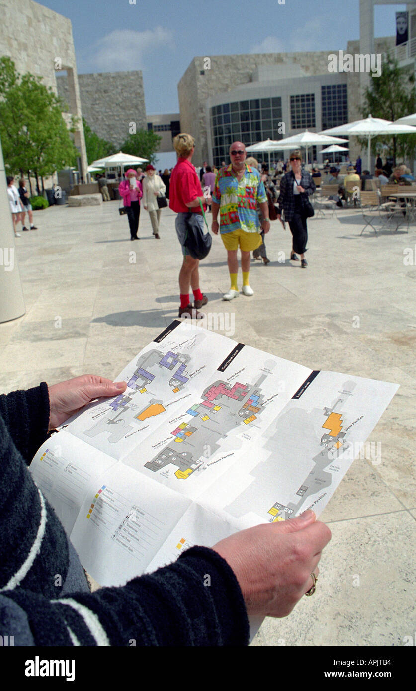 Getty center map hi-res stock photography and images - Alamy