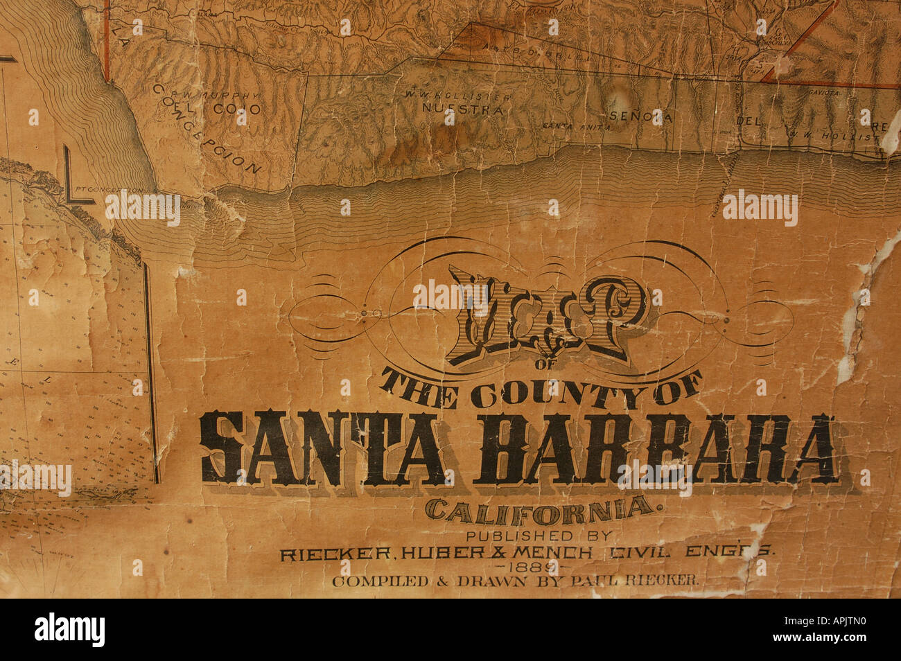 Old map of california hi-res stock photography and images - Alamy