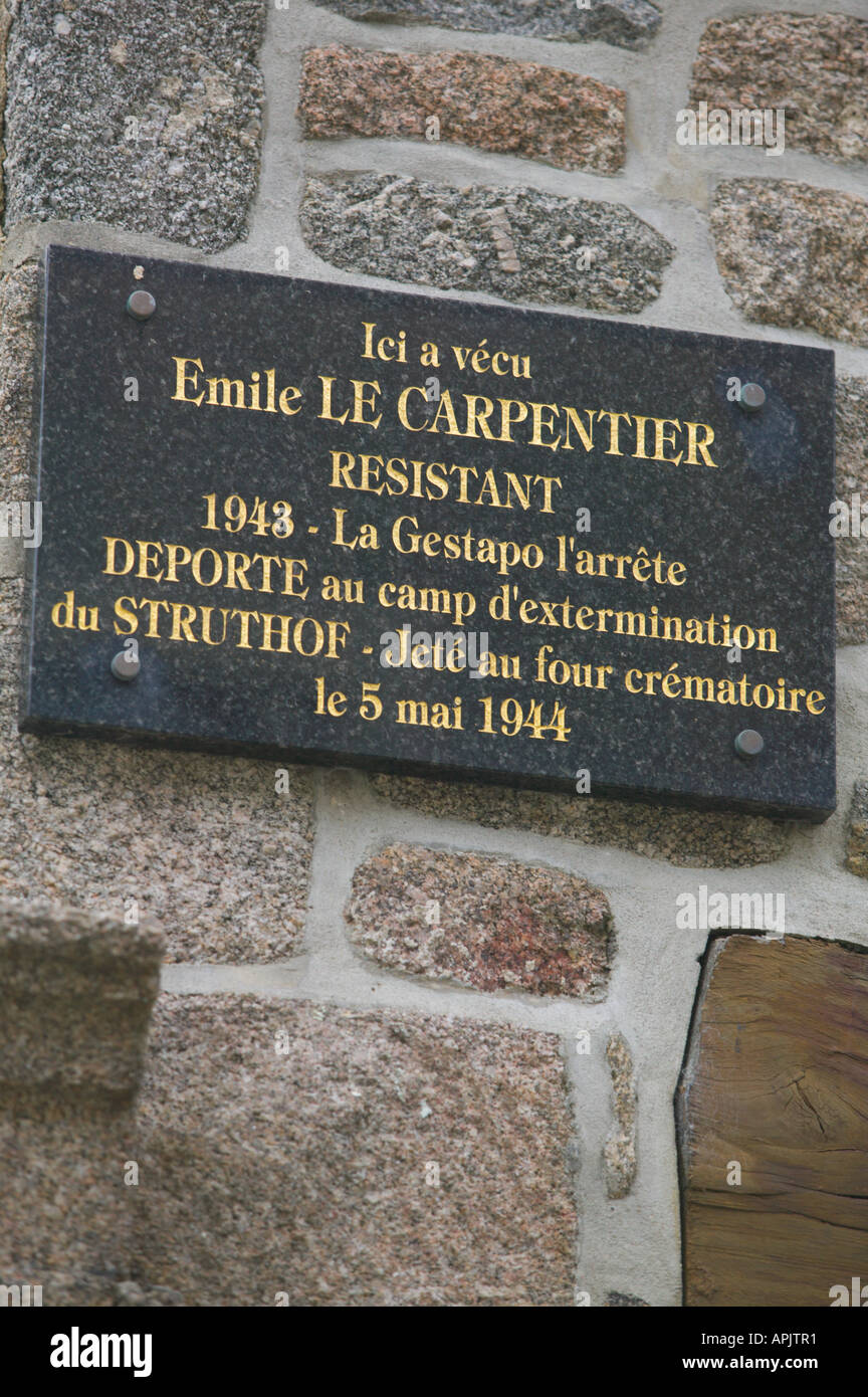 World War 2 Memorial in Barfleur Cotentin Peninsula Normandy France ...